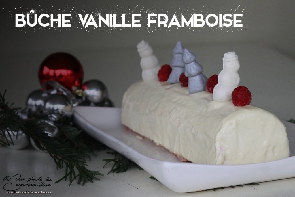 Recette de bûche vanille et framboise délicieuse