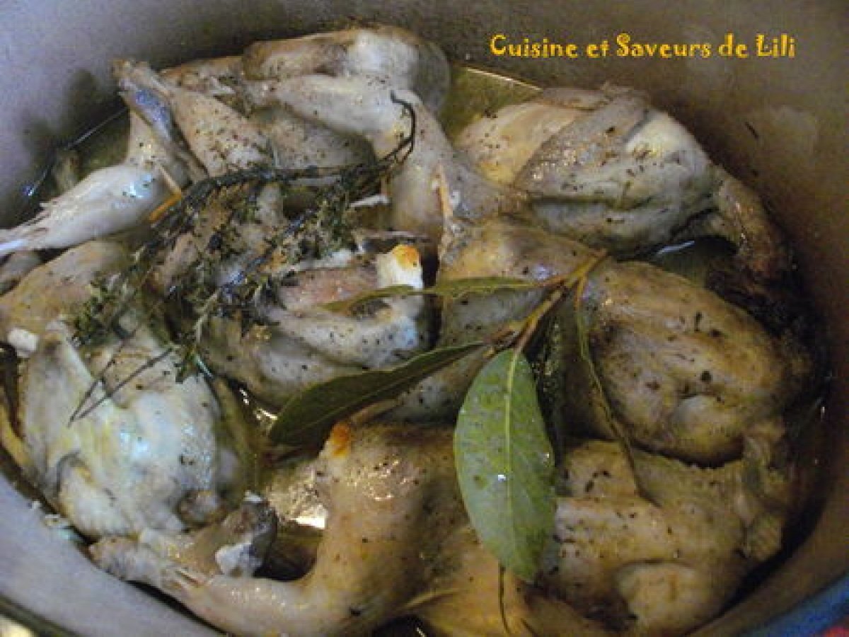 Recette de cailles au caramel de gingembre et vanille