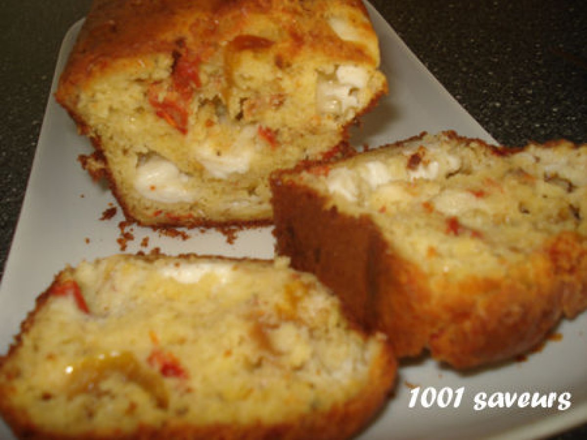 Recette : cake poivrons grillés et mozzarella