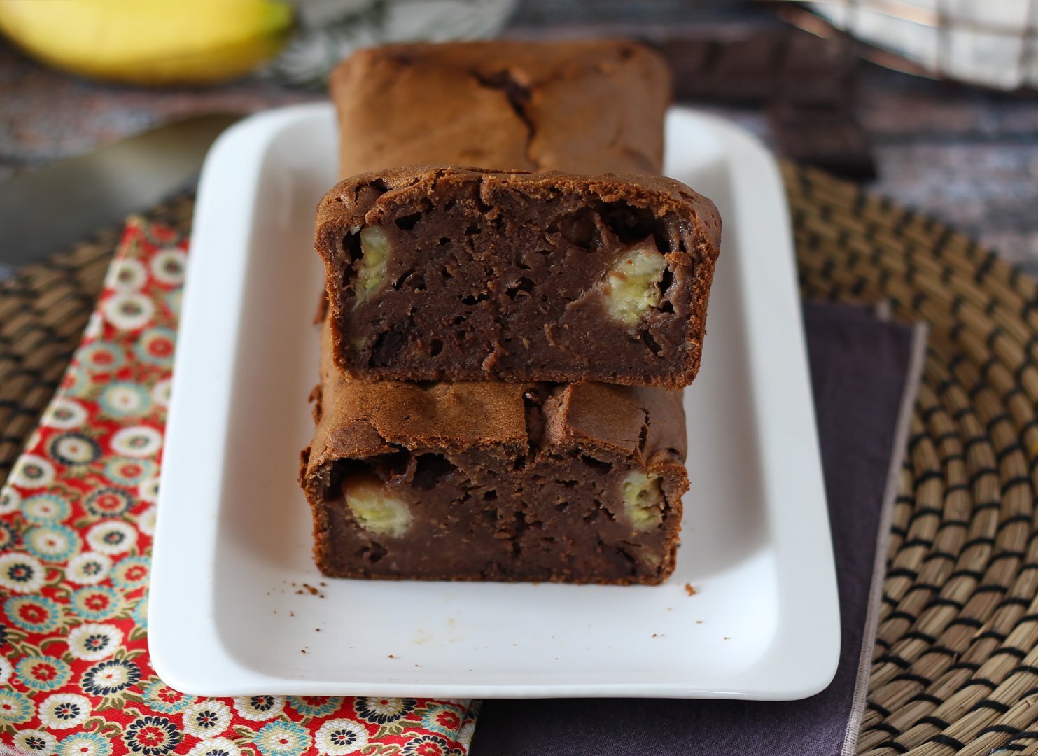 Recette de cake banane chocolat ultra gourmand