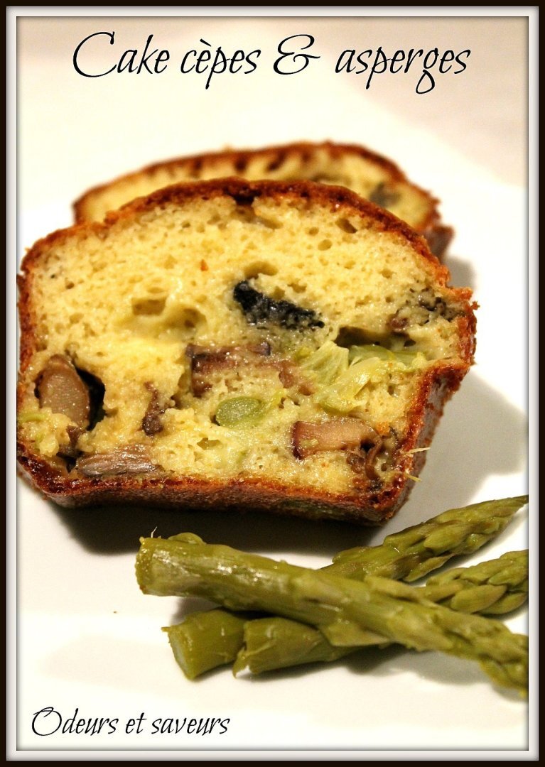Recette de cake aux cèpes et asperges délicieuses