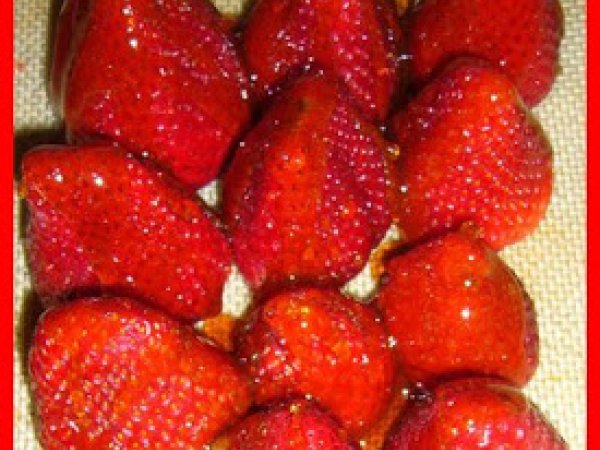 Recette de fraises enrobées de sucre d'orge