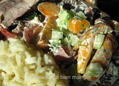 Carottes, estragon, jambon speck et coeur de céleri - Recette Ptitchef