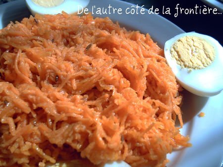 Recette de carottes râpées au cumin et épices