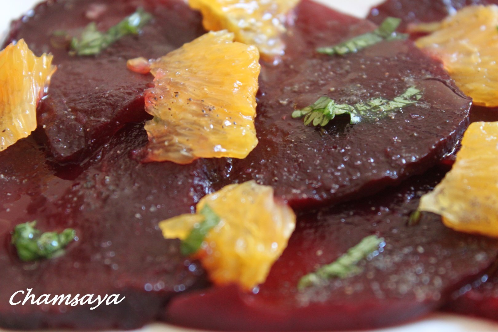 Recette de carpaccio de betteraves et d'oranges