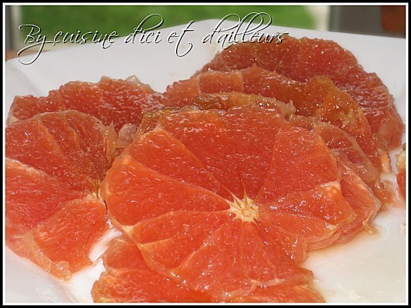 Recette de carpaccio de pamplemousse et citron vert