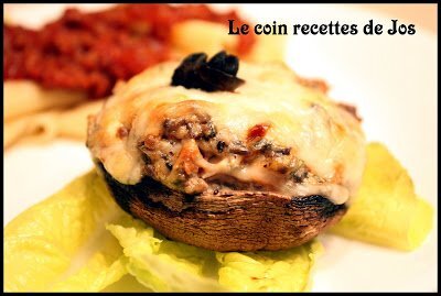Champignons crémeux farcies aux escargots - Recette Ptitchef
