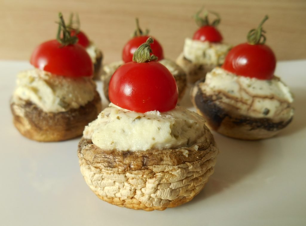 Recette champignons farcis fromage ail & fines herbes