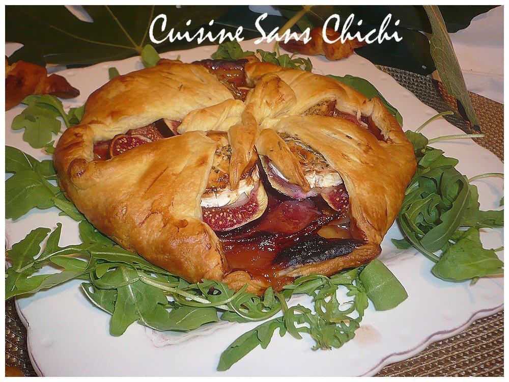 Chausson au jambon cru fromage de chèvre et figues fraîches - Recette ...