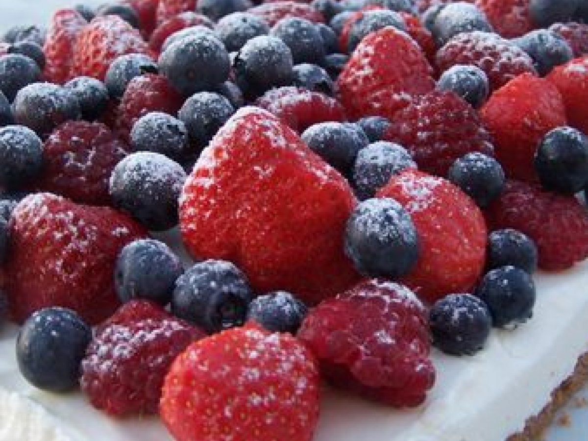 Recette de cheesecake au fromage blanc et fruits rouges