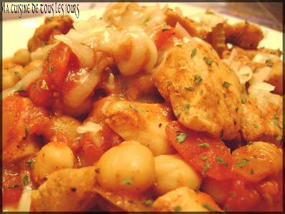 Recette de chili au poulet et pois chiches
