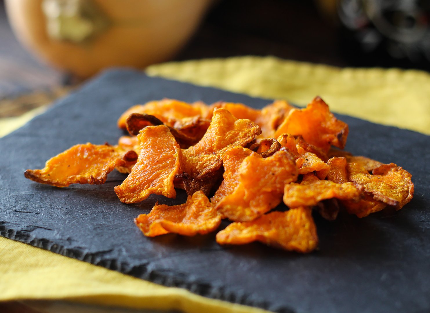 Recette de chips de potiron à l'air fryer