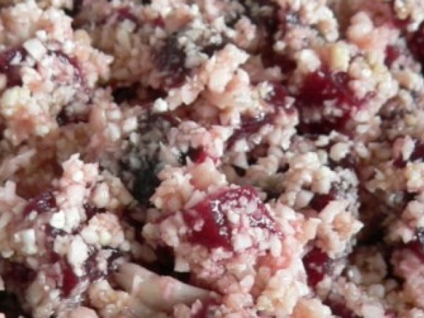 Recette de chou-fleur cru rose et ses accompagnements