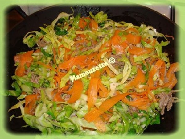 Recette de chou pointu sauté au wok savoureux