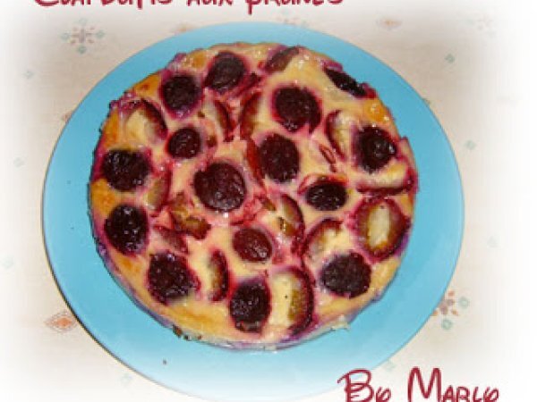 Recette de clafoutis aux prunes juteuses et savoureuses