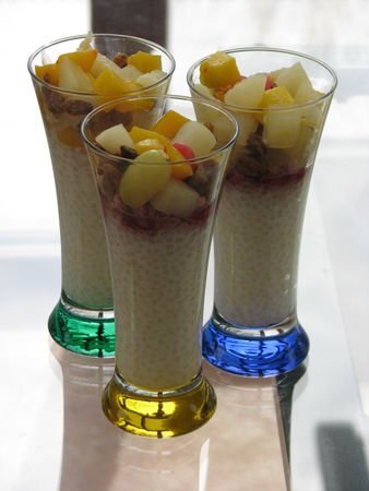 Recette de cocktail de fruits et perles de tapioca