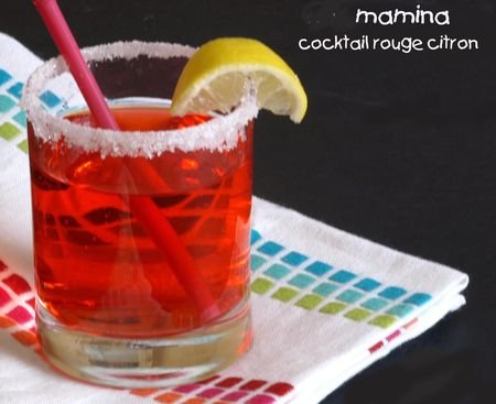 Recette cocktail rouge au citron rafraîchissant