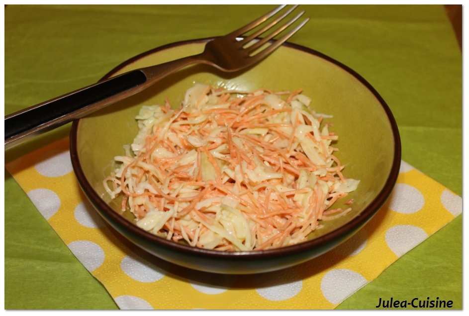 Recette de coleslaw, salade de chou croquante
