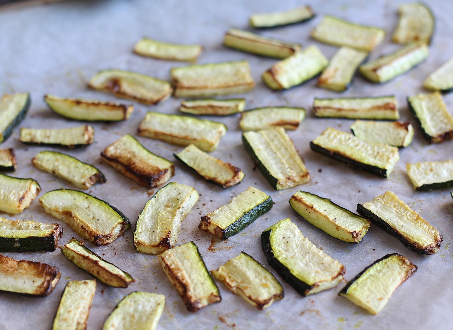 Recette : cuisson des courgettes au four