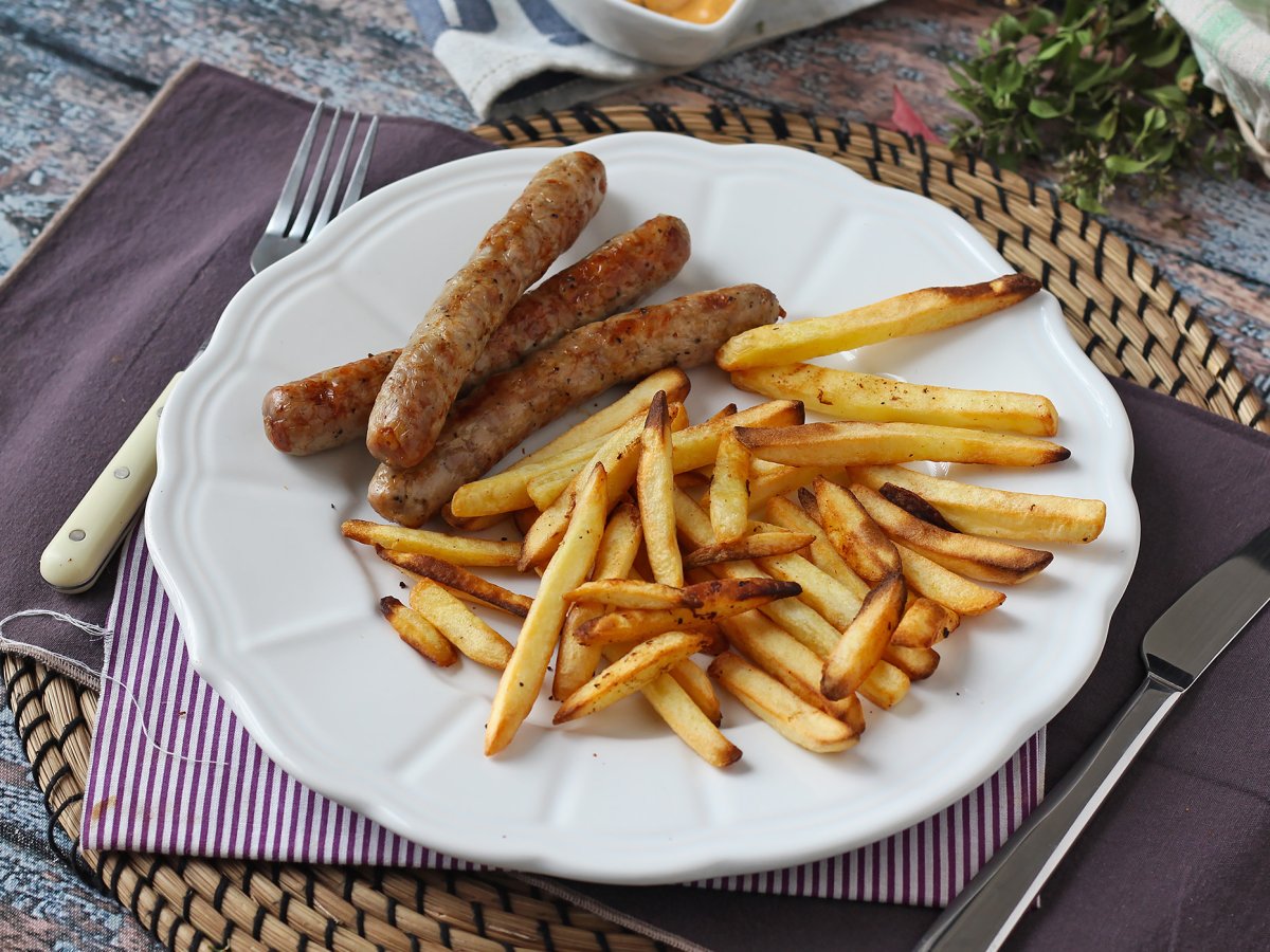 Recette : cuisson des saucisses à l'air fryer