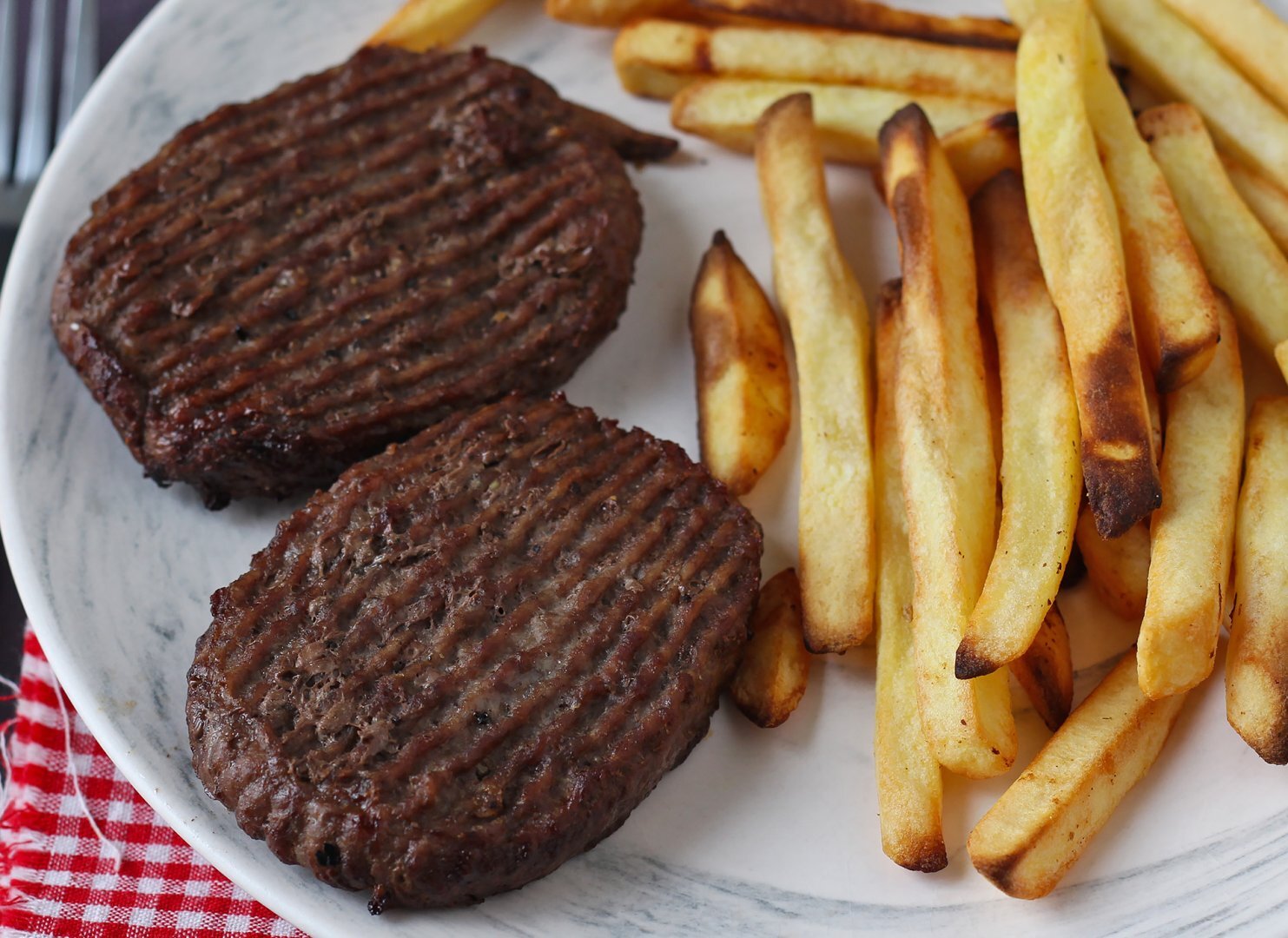 Recette : cuisson d'un steak haché au air fryer
