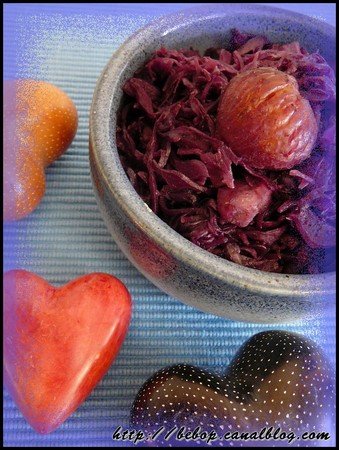 Recette de confit de chou rouge aux châtaignes