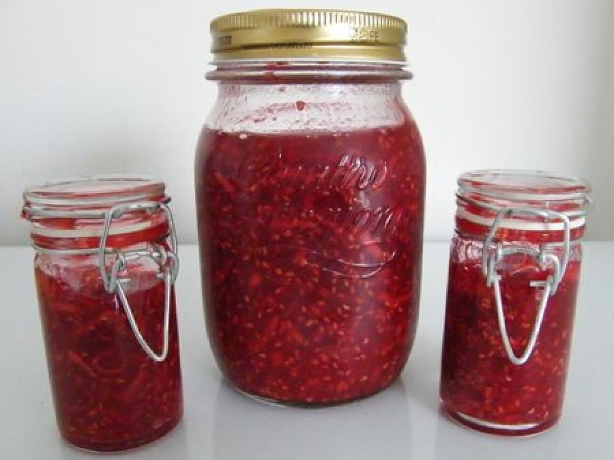Recette de confiture de framboises et pommes
