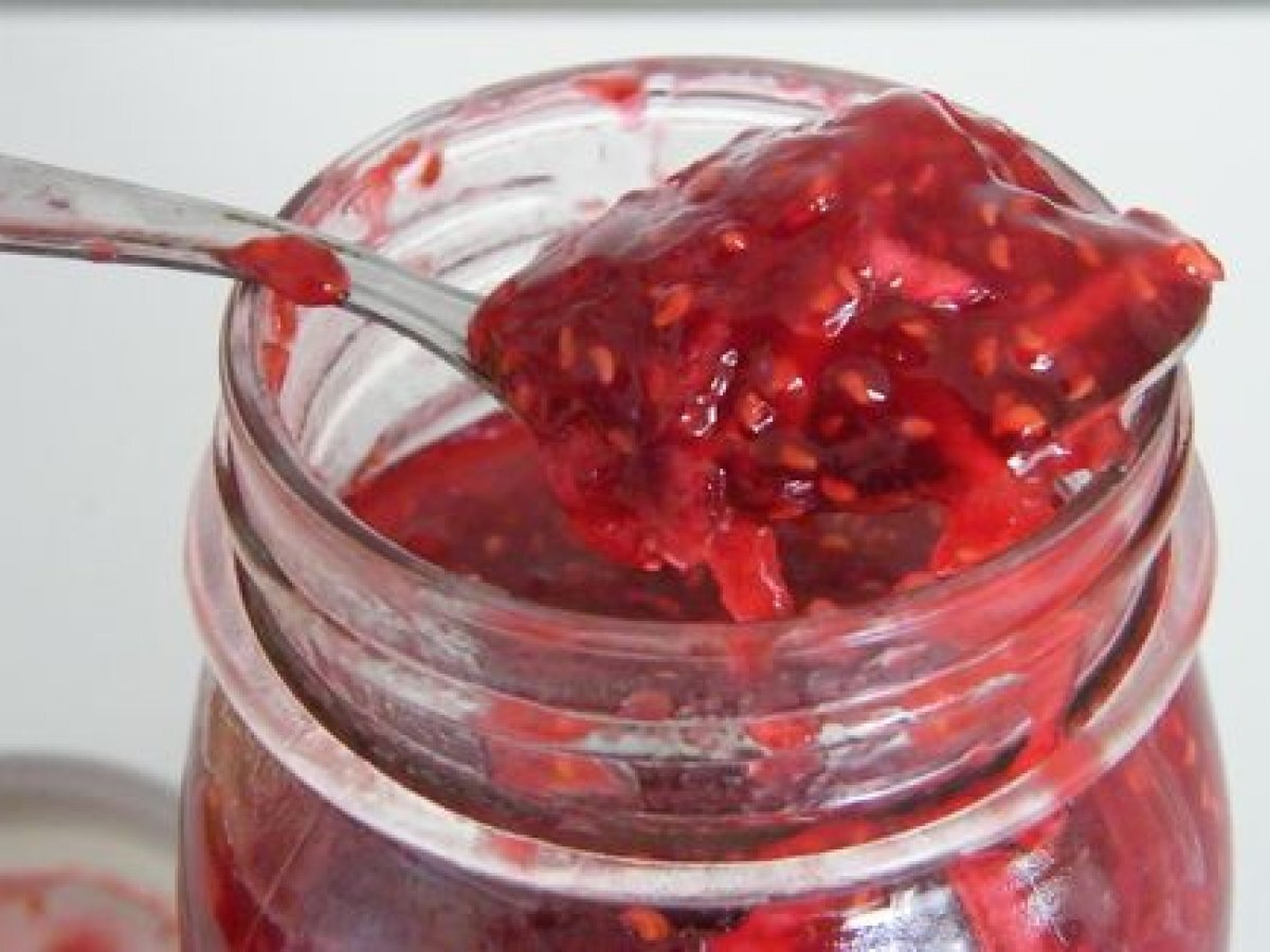 Recette de confiture de framboises et pommes