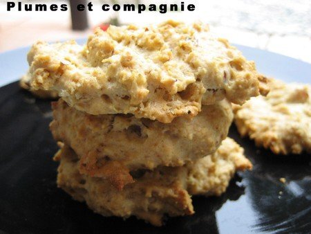 Cookies allégés aux flocons d'avoine et noisettes - Recette Ptitchef