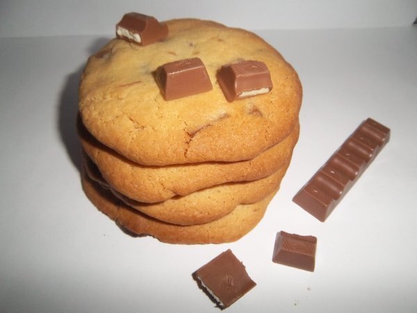 Recette de cookies au kinder et chocolat