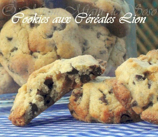 Recette de cookies vanille aux céréales lion