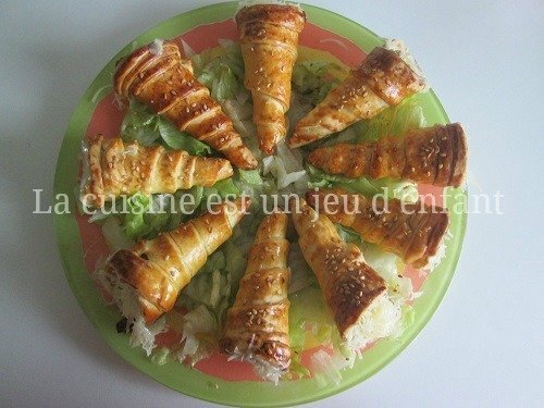 Recette de cornets farcis viande hachée et béchamel