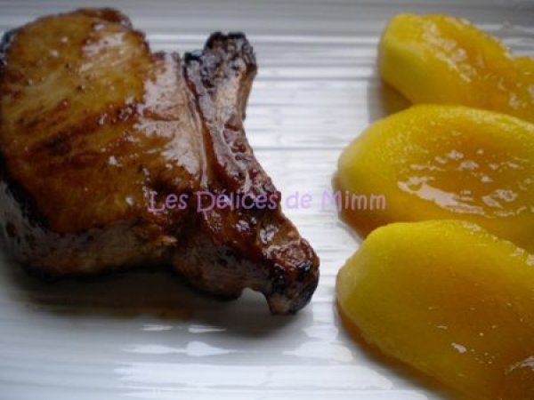 Recette de porc ibérique au miel et pommes caramélisées