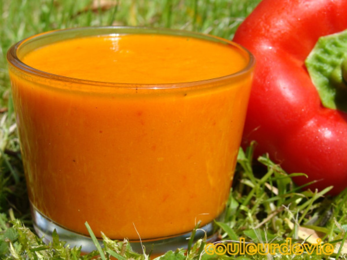 Recette de coulis de poivrons rouges au thermomix