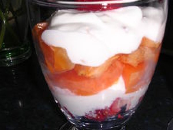 Recette de coupe de fromage blanc aux fruits
