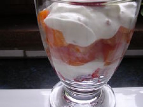 Recette de coupe de fromage blanc aux fruits