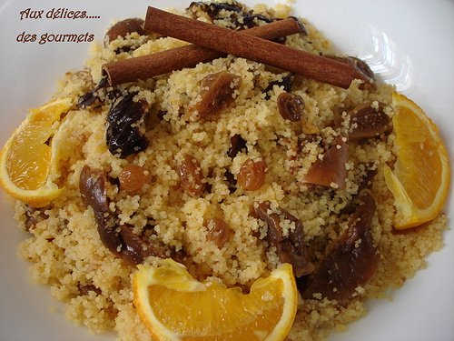 Couscous aux fruits secs et a l'orange - Recette Ptitchef
