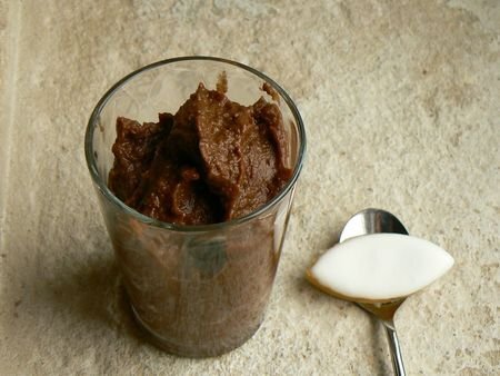 Recette crème dessert courge chocolat sirop d'agave