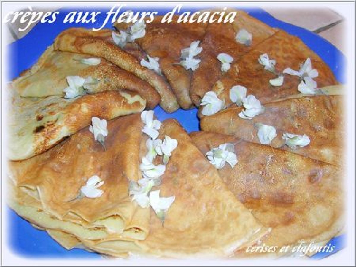 Recette de crêpes aux fleurs d'acacia délicieuses