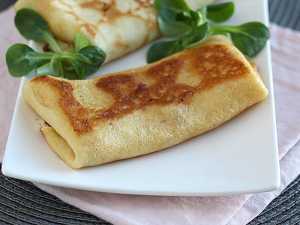 Recette de crêpes béchamel, fromage et jambon