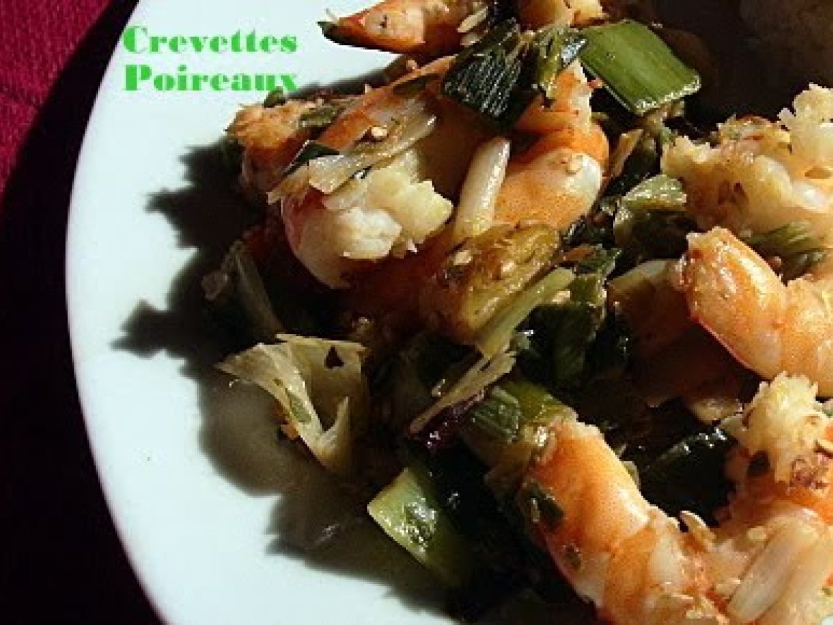 Recette de crevettes aux poireaux savoureuses