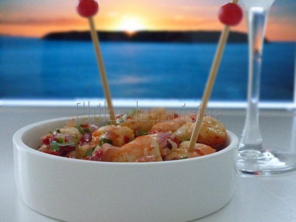 Recette : crevettes marinées pour l'apéritif