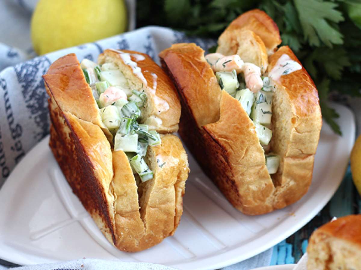 Recette : sandwich brioché aux crevettes