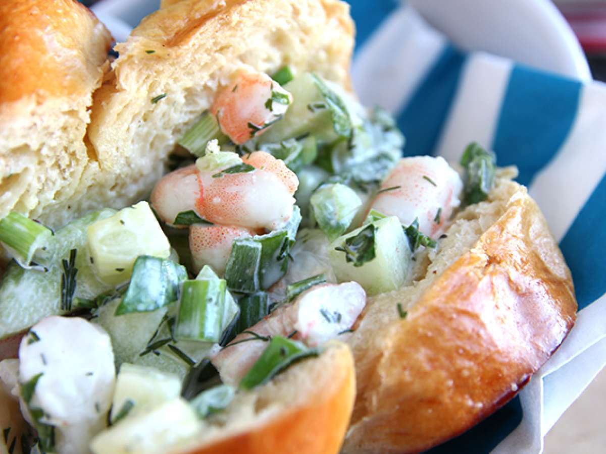 Recette : sandwich brioché aux crevettes