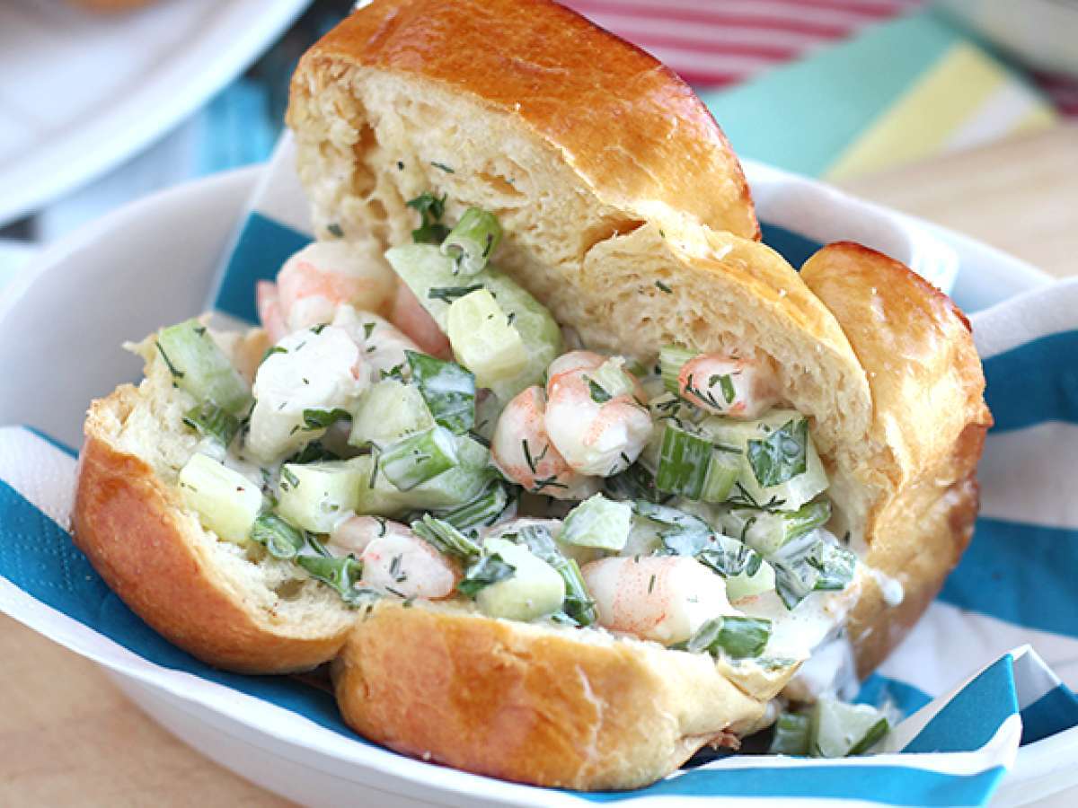 Recette : sandwich brioché aux crevettes