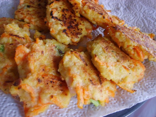 Recette de croquettes de flocons de riz aux carottes