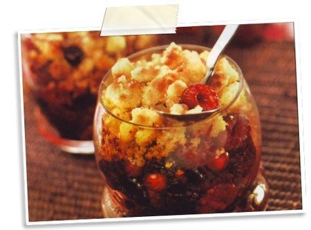 Recette de crumble aux fruits rouges de monsieur picard