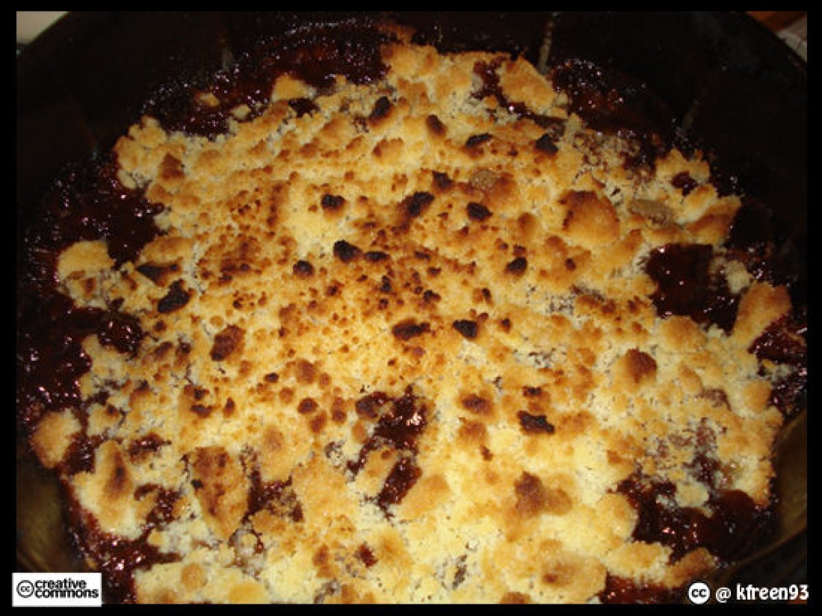 Recette de crumble à la banane et nutella