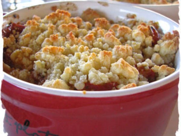 Recette de crumble de légumes au chèvre