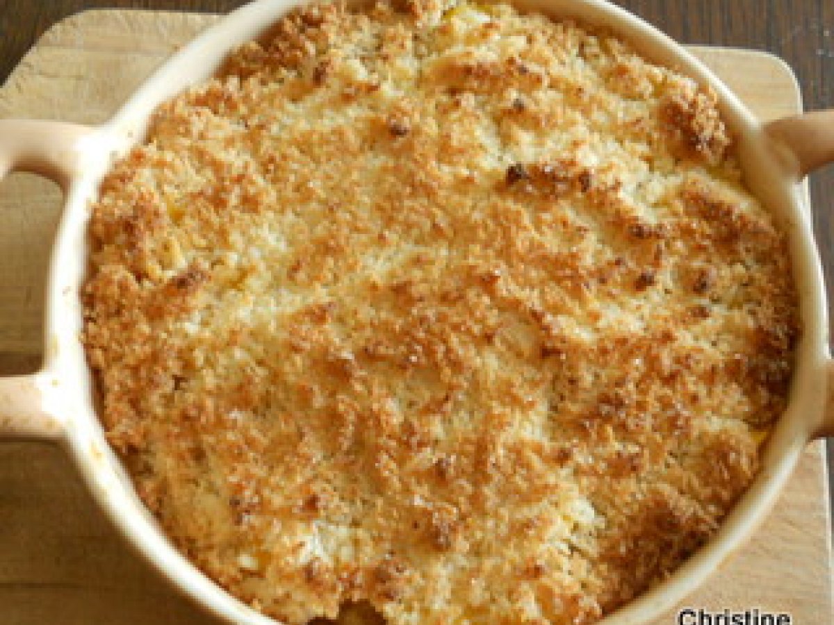 Recette de crumble mangue et noix de coco